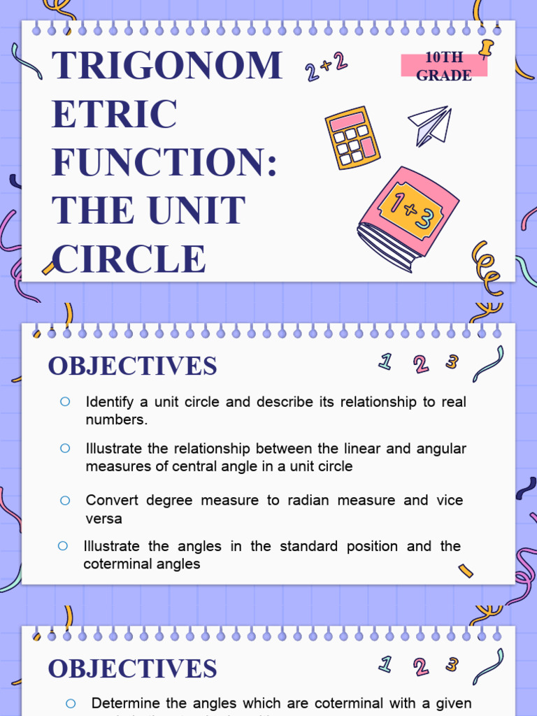 The Unit Circle | PDF | Trigonometric Functions | Angle