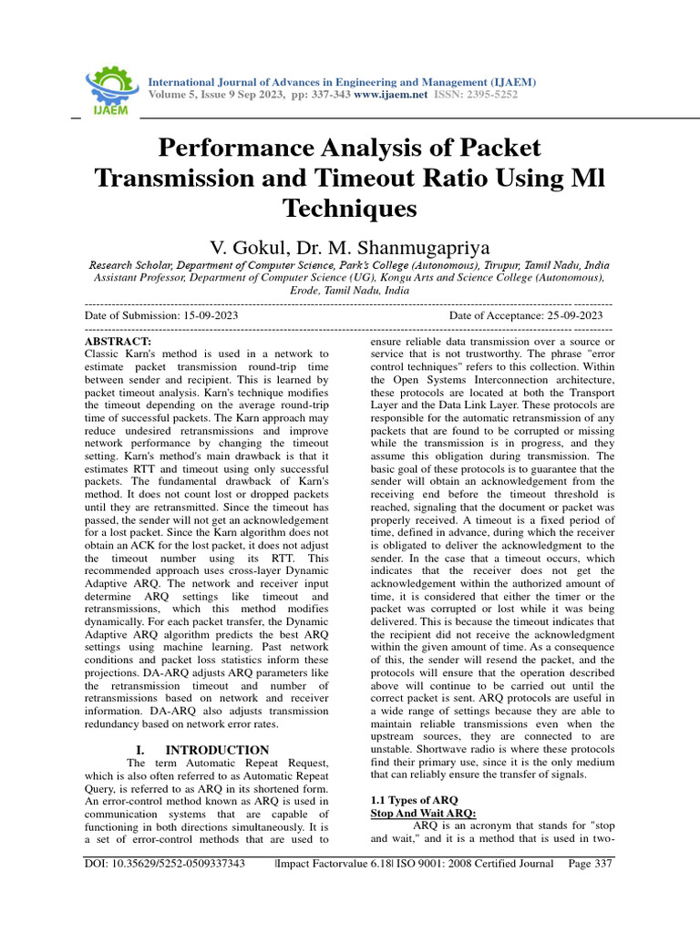 MI Techniques | PDF | Transmission Control Protocol | Computer Network