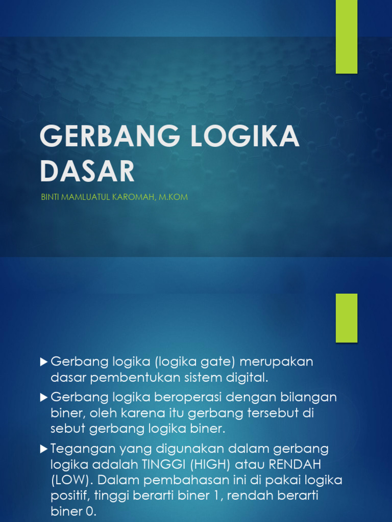 Tiga Operasi Logika Dasar | PDF | Metode & Bahan Ajar