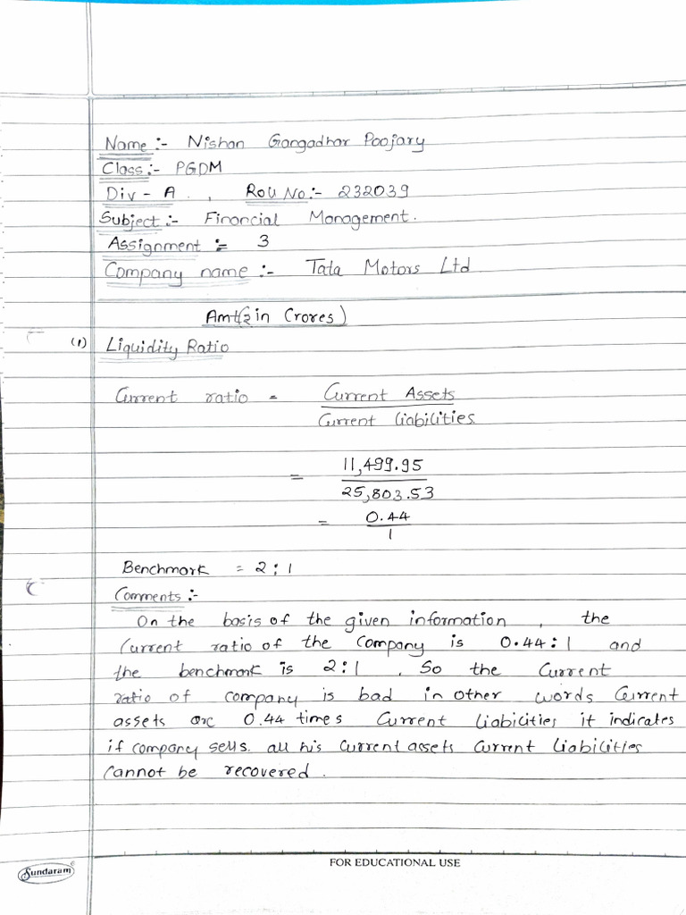 FMA Assignment 3 | PDF | Balance Sheet | Private Sector