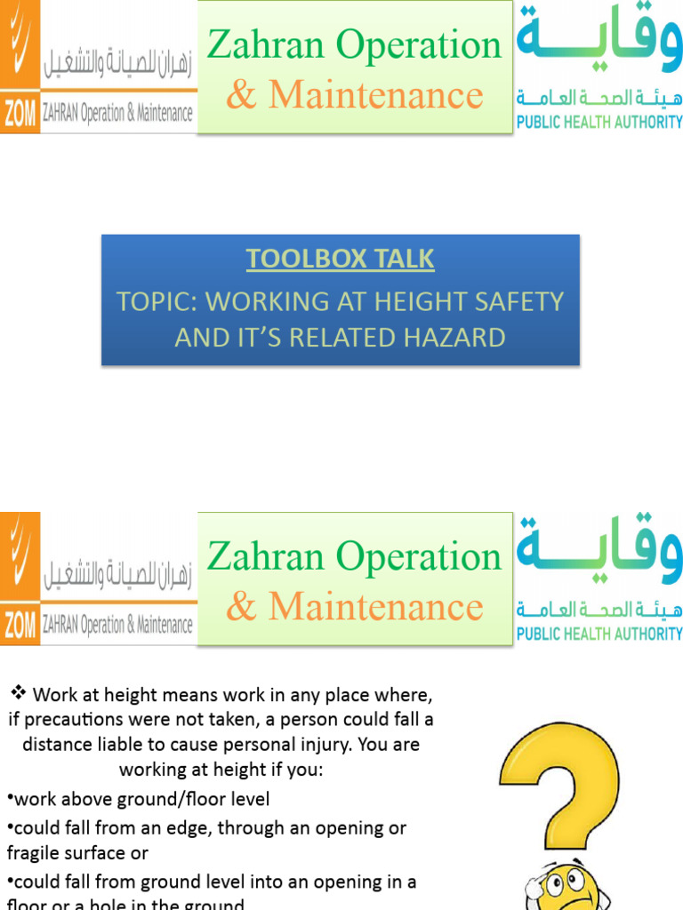 Working at Height Safety Guidelines | PDF