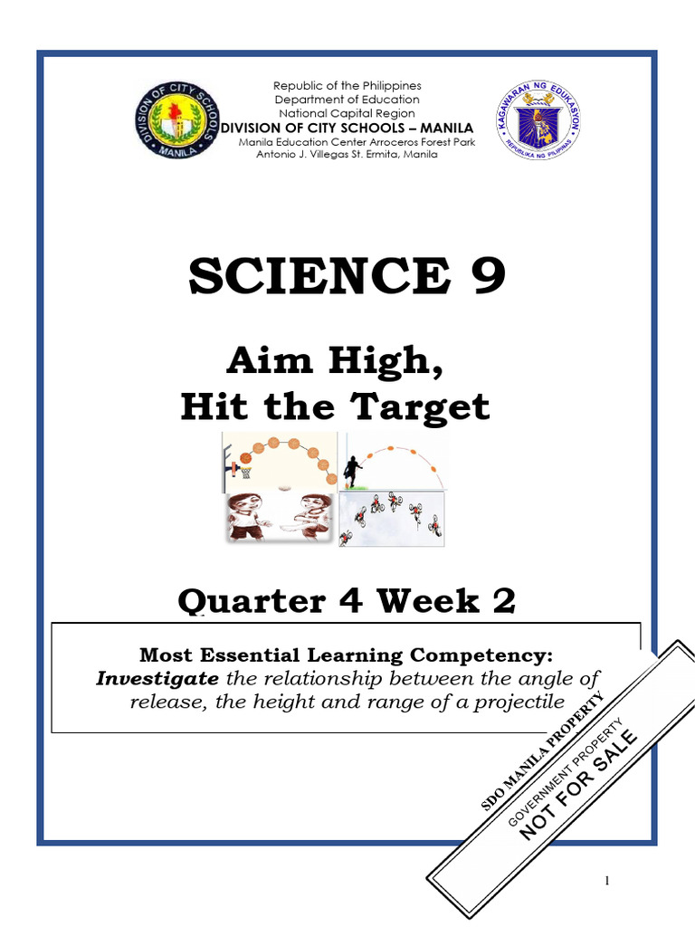 Science-9 Q4 Mod2 Division-SLEM | PDF | Projectiles | Flight