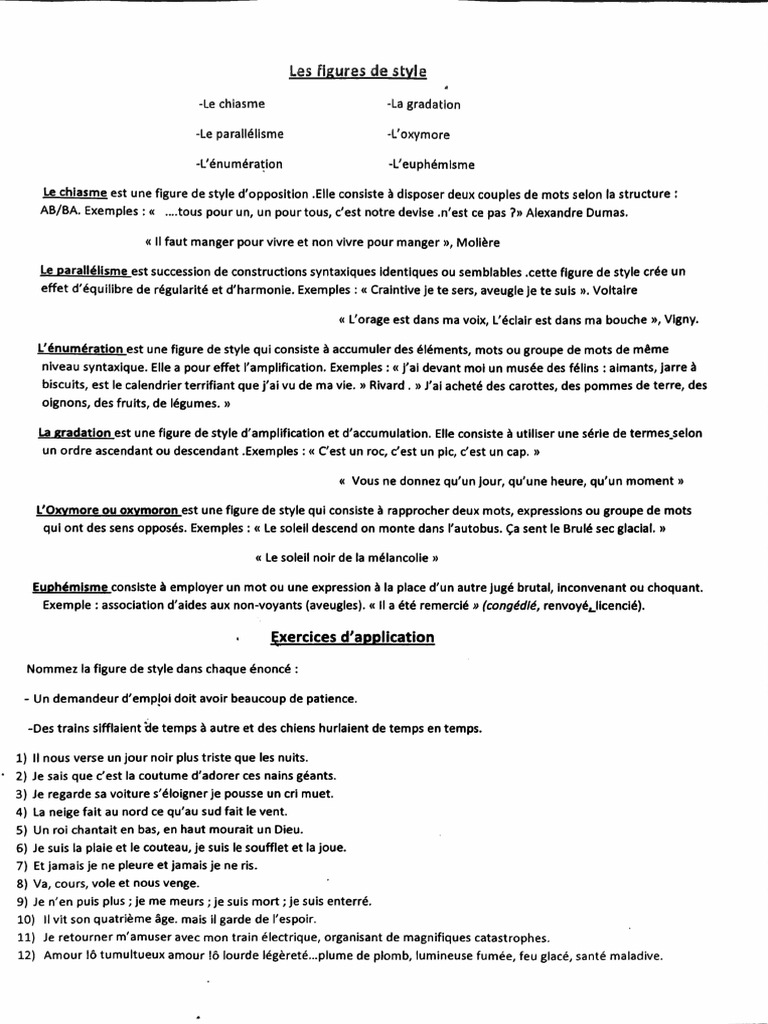 Les Figures de Style | PDF