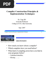 Principles of Compiler Design Aho Ullman PDF | PDF | Compiler | E Books