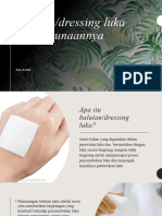 Jenis Dressing Dan Alat Untuk Perawatan Luka Serta Kegunaannya | PDF