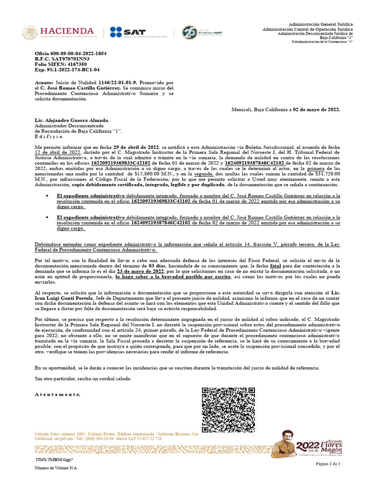 .1146-22 Jose Romeo Castillo Gutierrez | PDF | Justicia | Crimen y ...