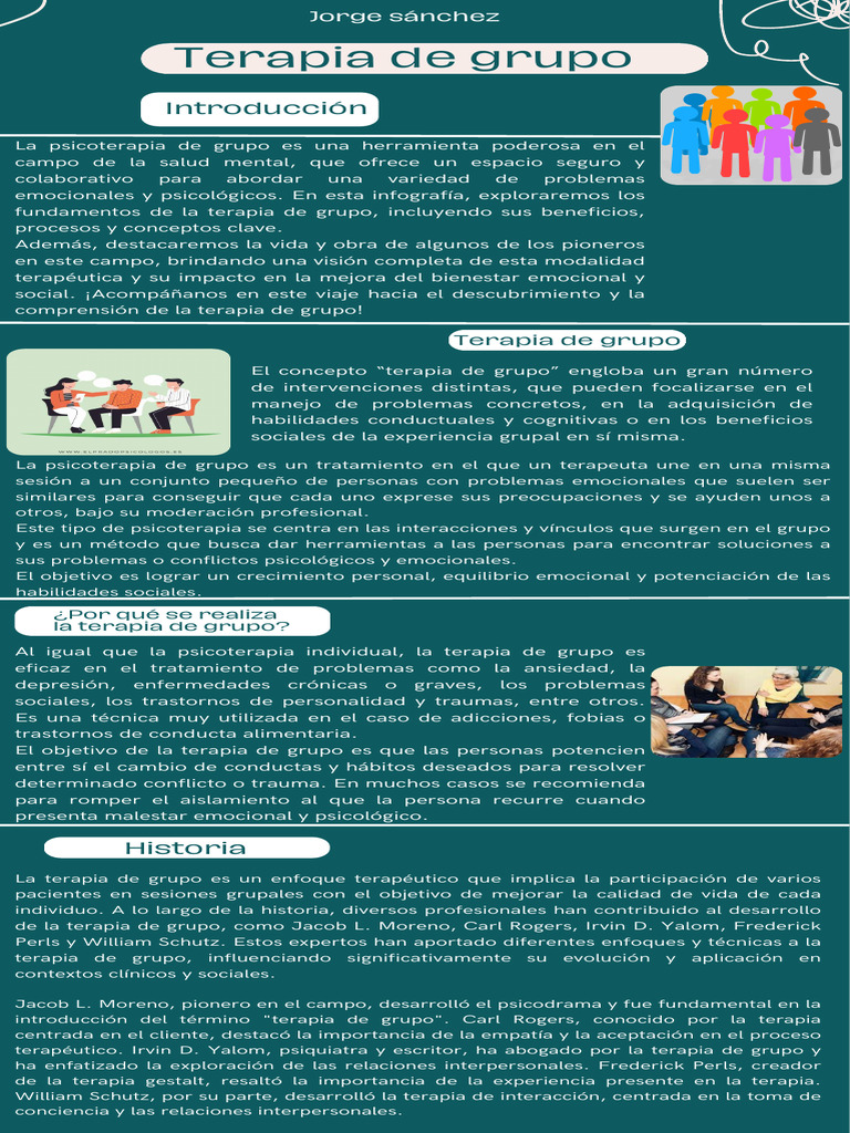 Beneficios de la terapia de grupo | PDF | Psicoterapia grupal ...