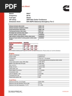 Woodstock Power Co. Cummins DSFAE Spec Sheet | PDF | Radiator | Engines