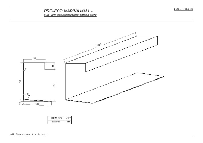 Aluminum Sheet Cutting Project Details | PDF