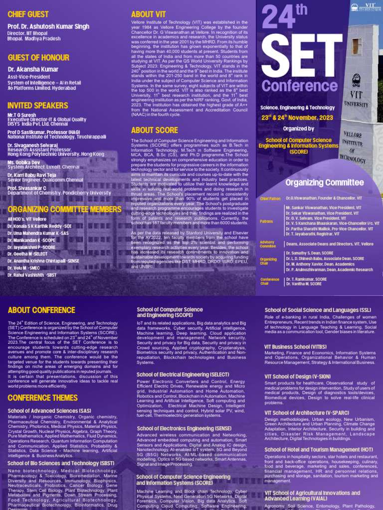 Final Copy Brochure-2 (Set Conference) | PDF | Biotechnology | Automation Final Copy Brochure-2 (Set Conference) | PDF | Biotechnology | Automation