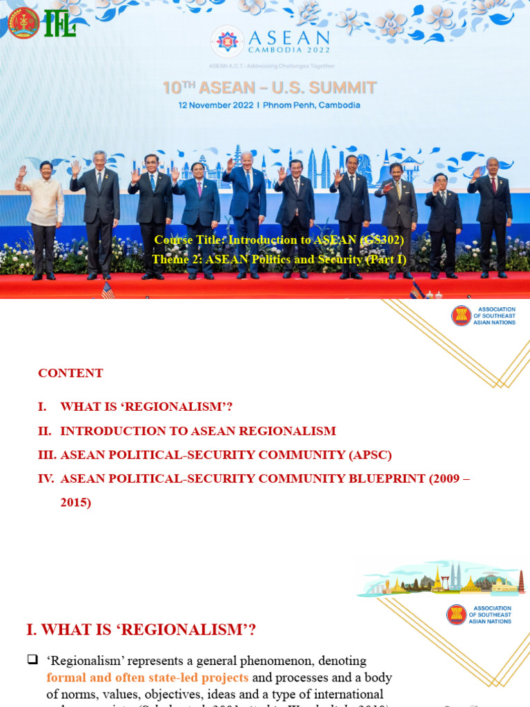 Asean Apsc 2022-2023 | PDF | Community | International Relations