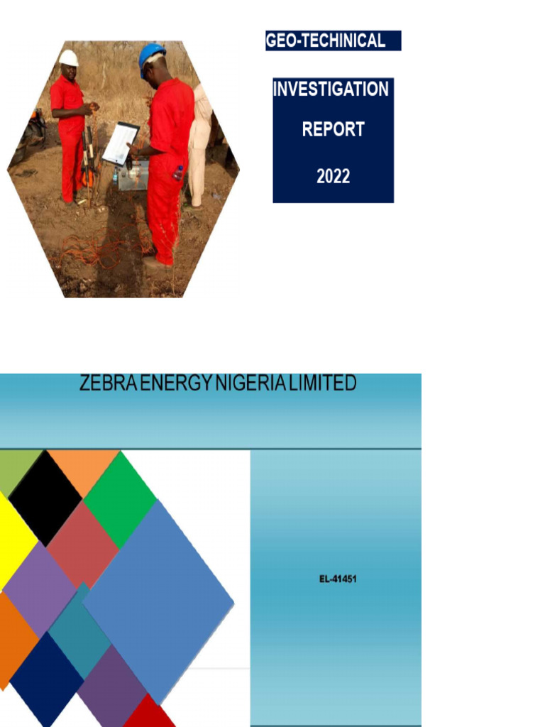 Geotechnical Investigation Zebra Energy | PDF | Geotechnical Engineering | Earth Sciences