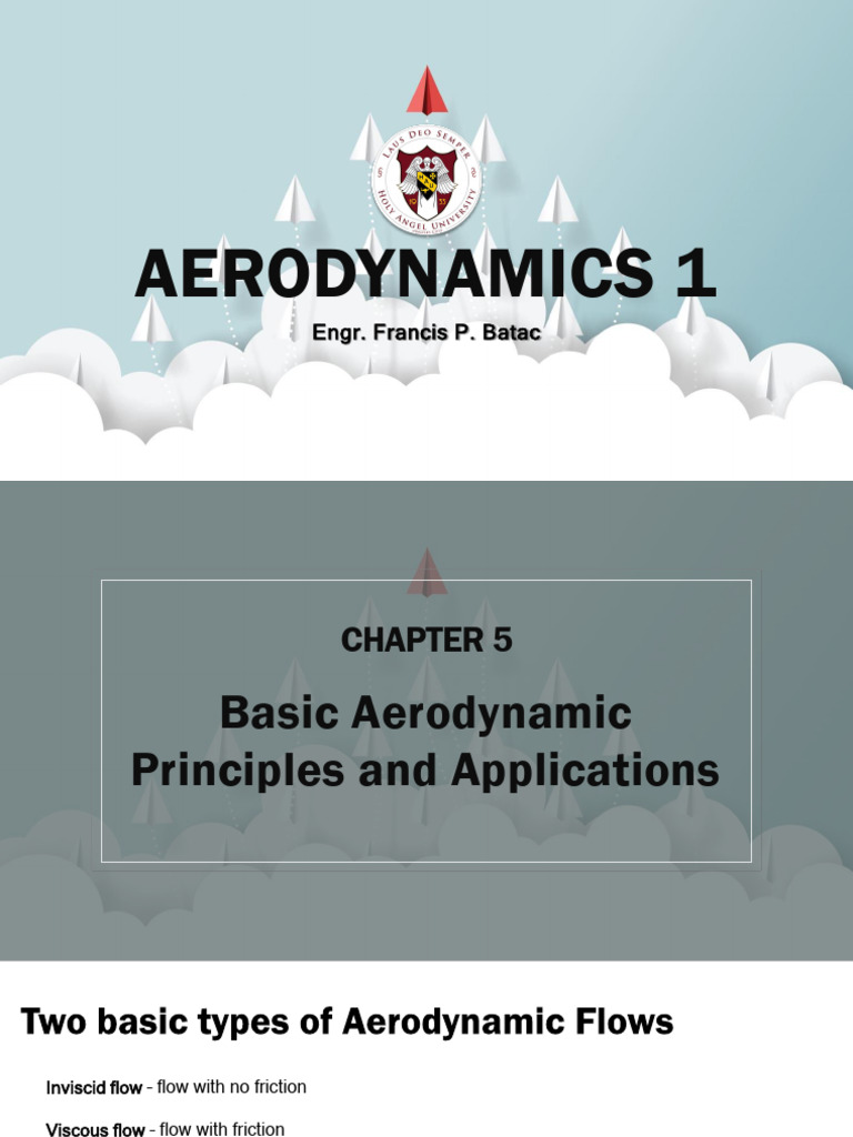 AERODYN1 Part 5 Basic Aerodynamic Principles and Applications FVPB ...