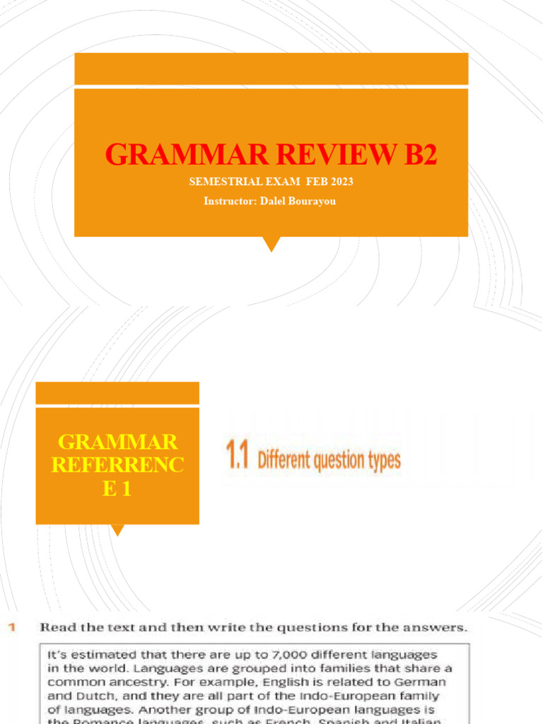 Grammar Review b2 Feb 2023 | PDF
