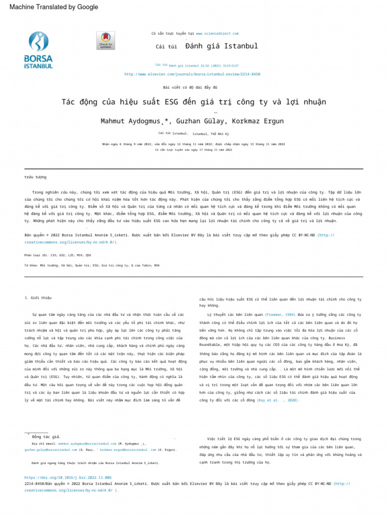 Esg and Financial Performance | PDF