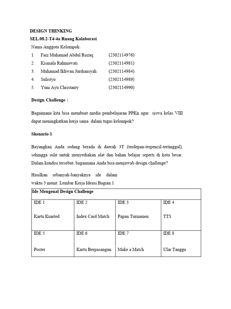 DESIGN THINKING | PDF