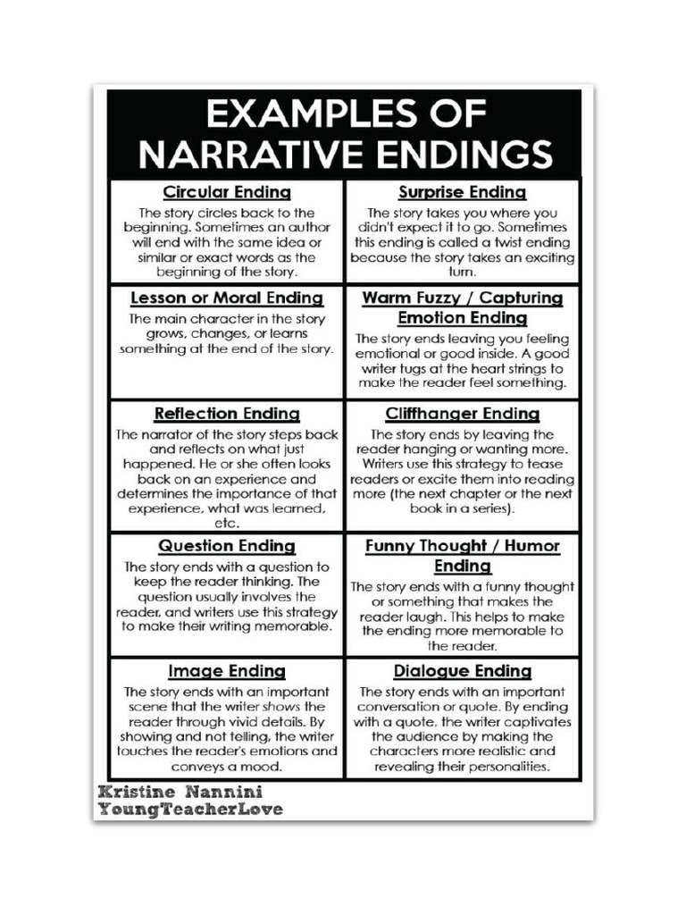 Narrative Endings | PDF