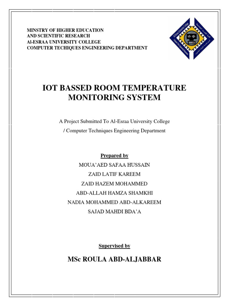 IoT-Based Room Temperature Monitoring | PDF | Internet Of Things | Home ...
