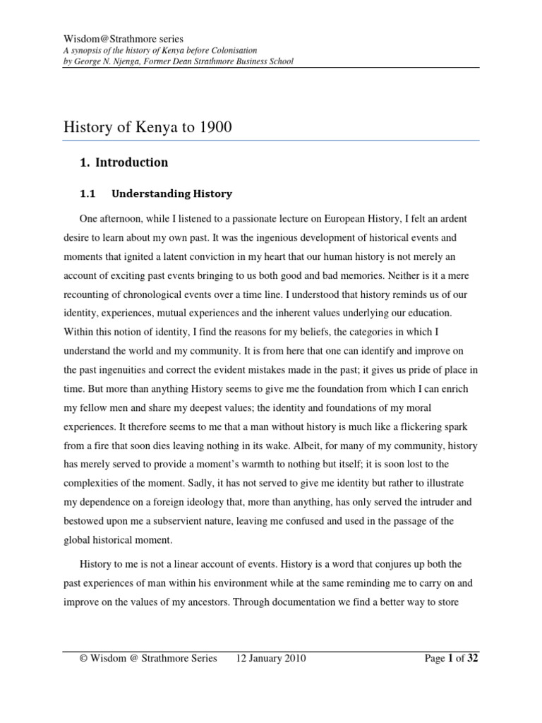 History of Kenya | Download Free PDF | East Africa | Homo