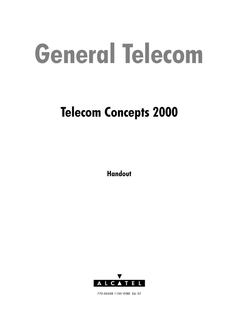 Telecom Concepts 2000 | PDF
