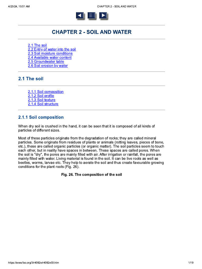 Chapter 2 - Soil and Water | PDF