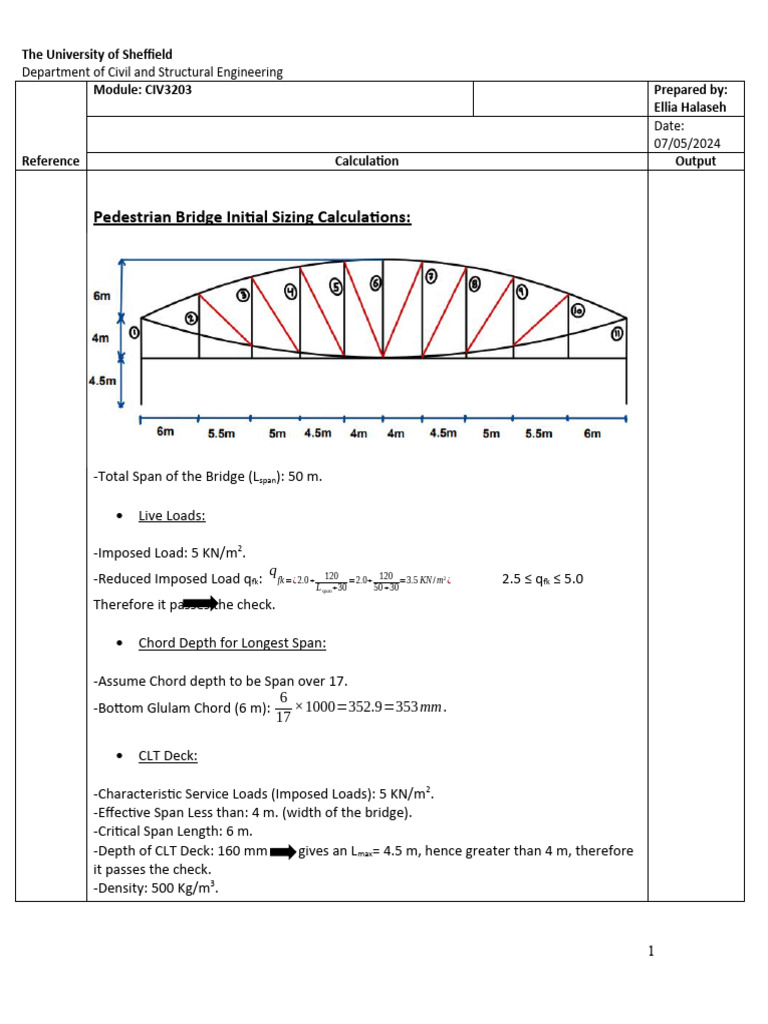 Calculation Sheet | PDF | Truss | Column