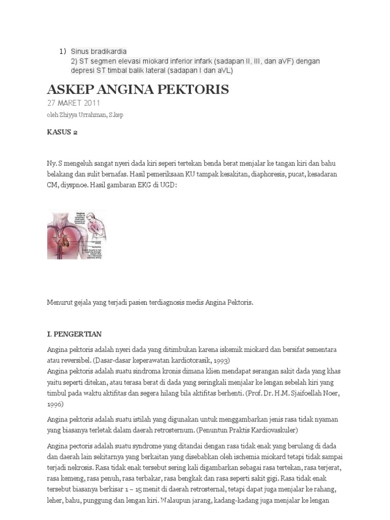 Angina Pektoris | PDF
