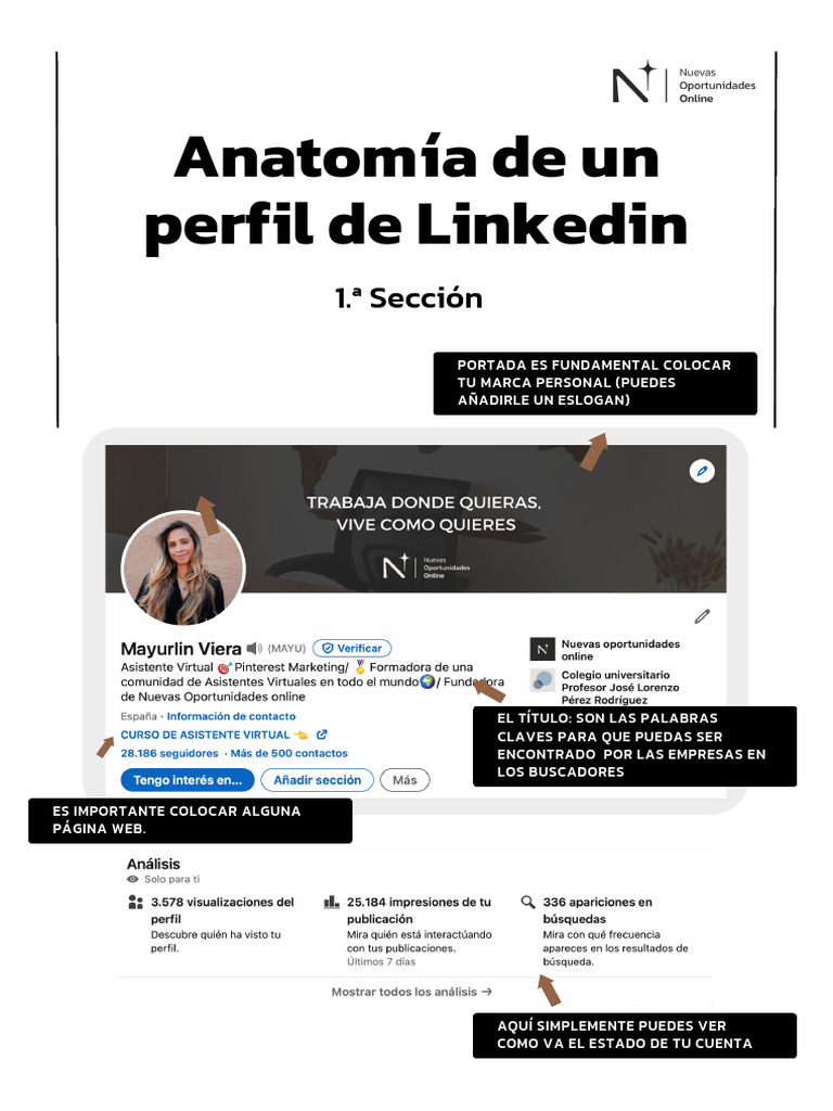 Anatomia de Un Perfil de Linkedin | PDF | Vinculado en