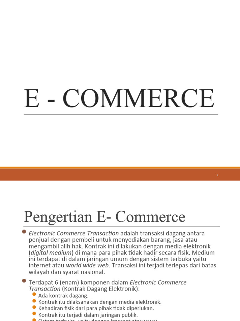 E Commerce | PDF
