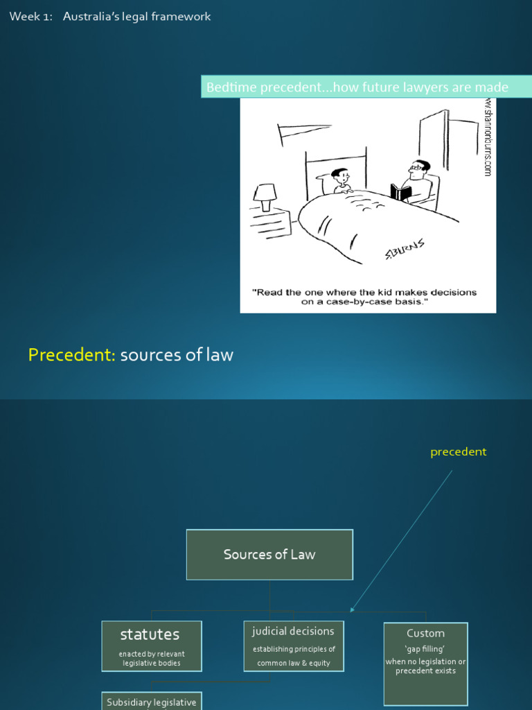 Sources of Law Precedent Statute | PDF | Precedent | Case Law