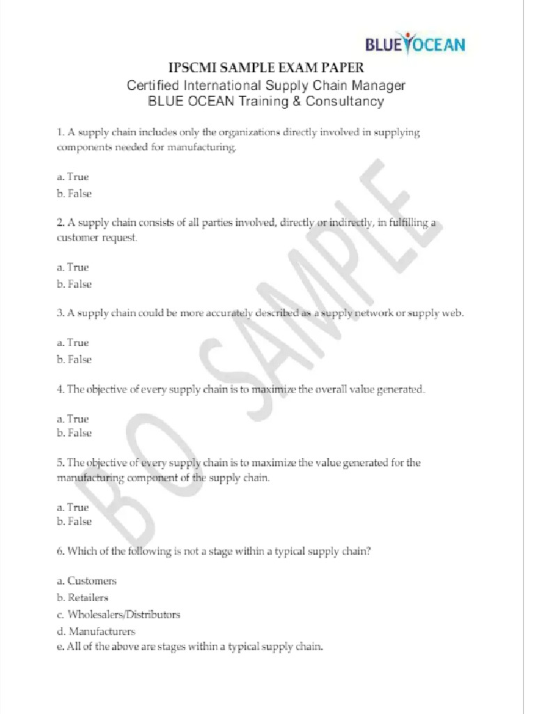 Exam Sample 2 | PDF
