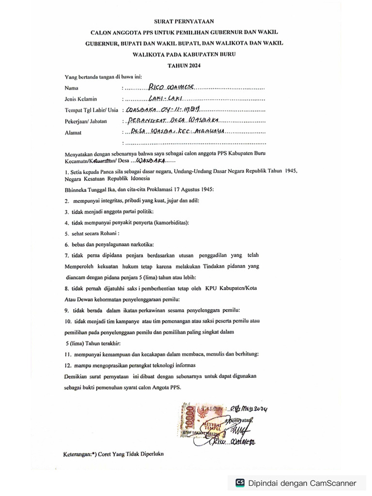 pernyataan oke | PDF