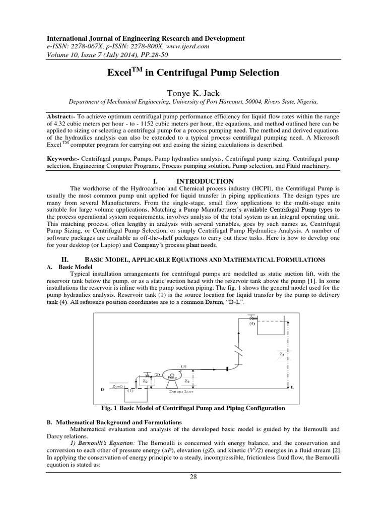 In Centrifugal Pump Selection | PDF | Pump | Reynolds Number