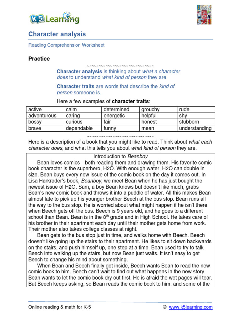 Grade 5 Story Elements B | PDF