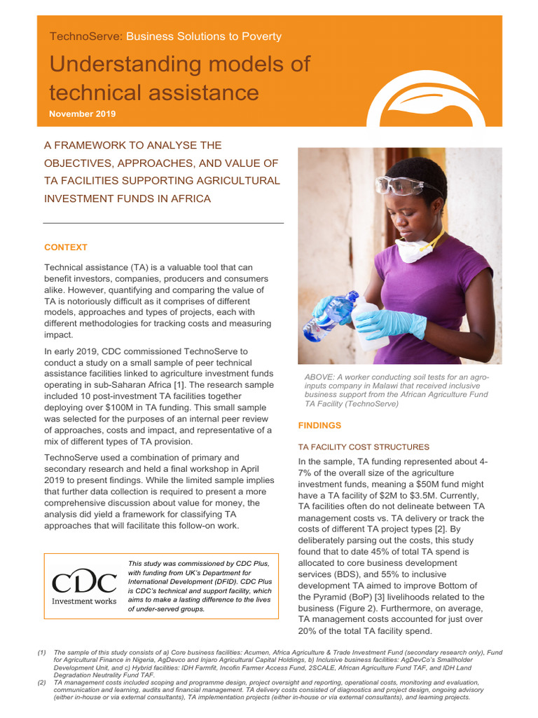 Understanding Models of Technical Assistance | PDF | Small And Medium ...