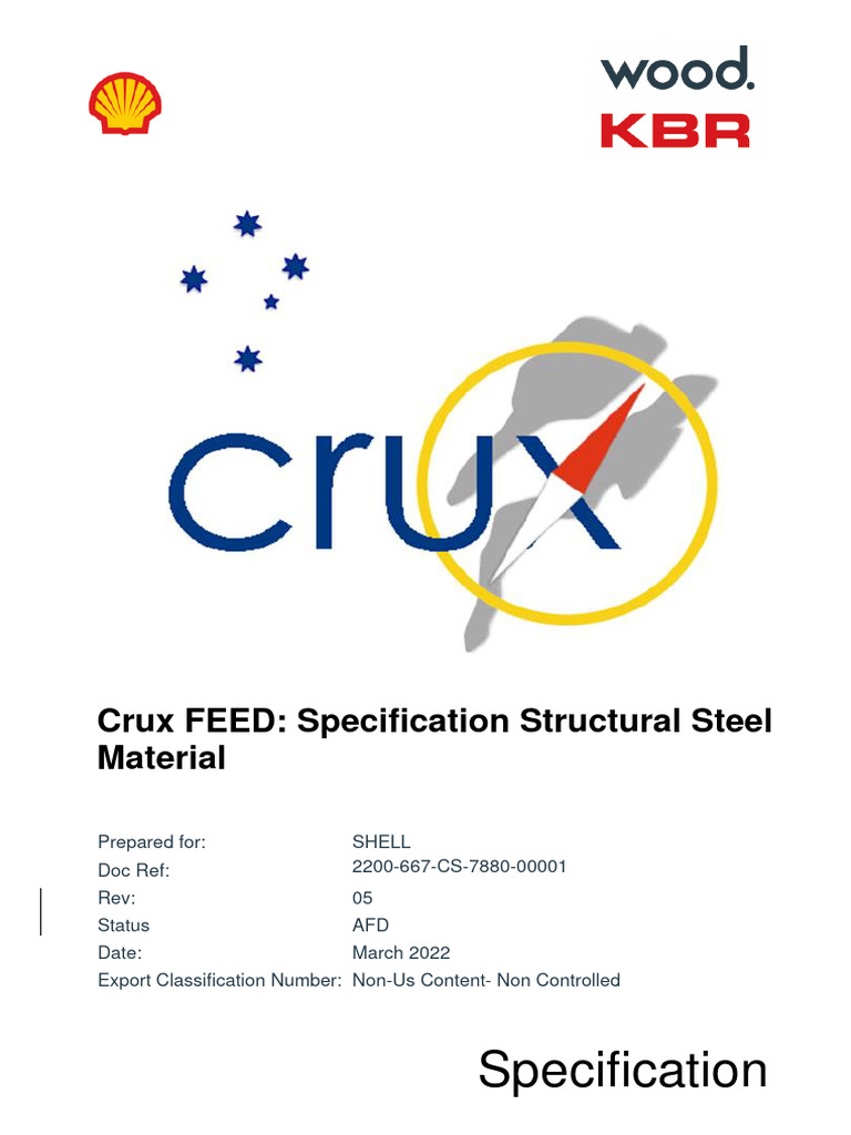 2200-667-CS-7880-00001 05 1 Publication Specification Structural Steel M... | PDF ...