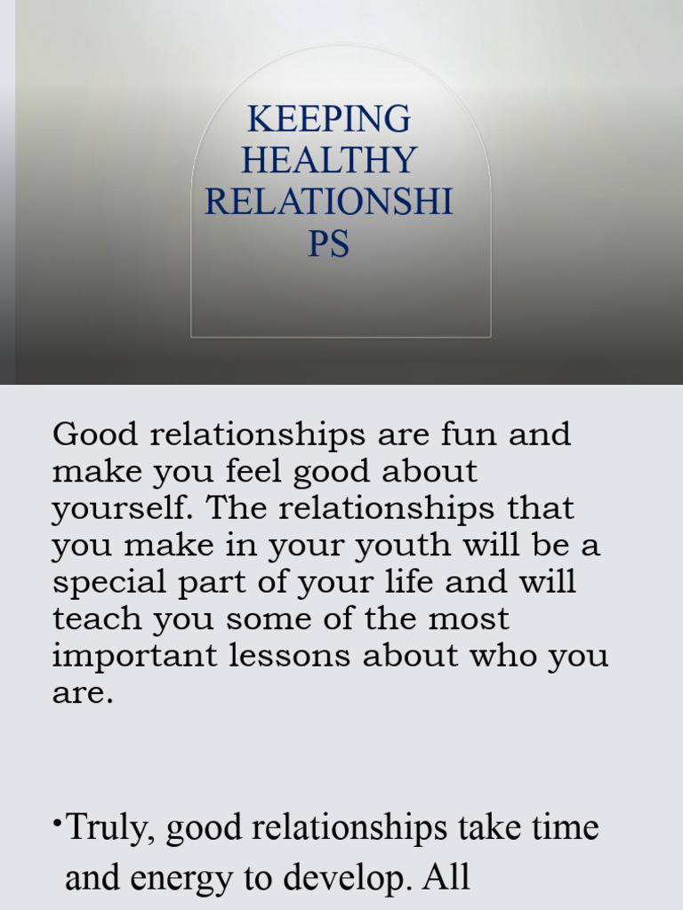 Keeping Healthy Relationships Pdf Feeling Sexual Intercourse