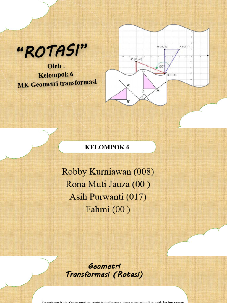 MK Geometri Transformasi (Rotasi) | PDF