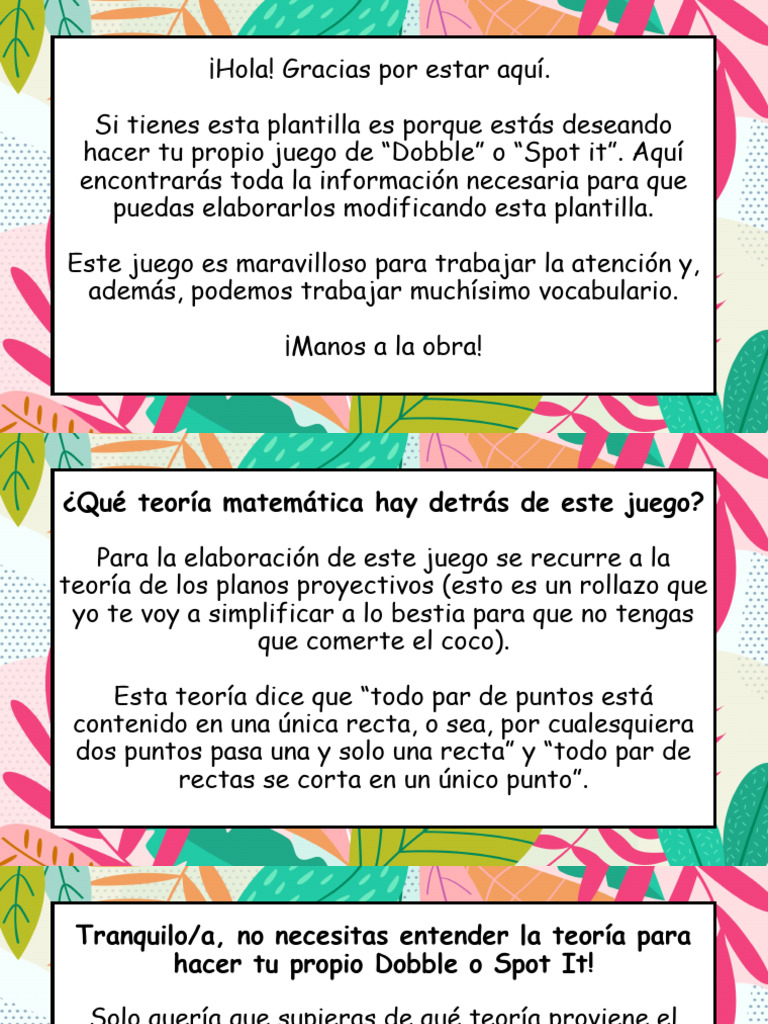 Crea tu propio juego Dobble fácilmente | PDF