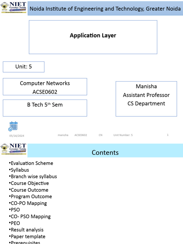 Unit 5 CN | Download Free PDF | Port (Computer Networking) | Client–Server Model