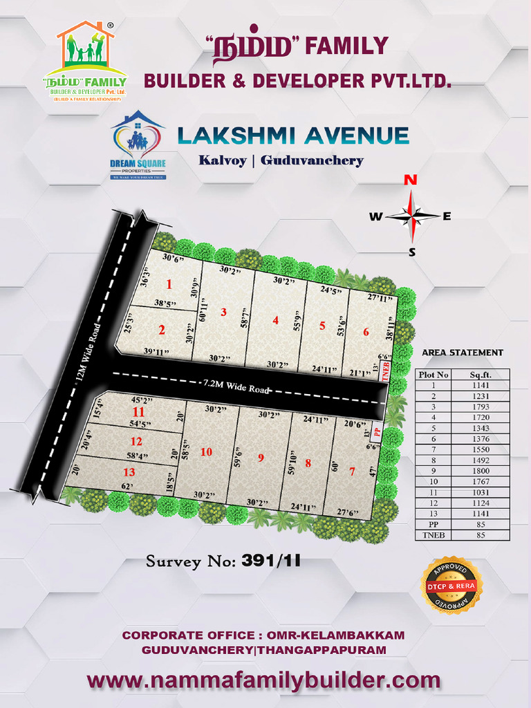 NFBD PVT.LTD_LAKSHMI AVENUE LAYOUT SKETCH | PDF