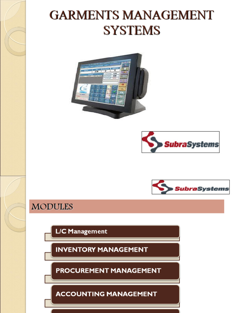 Garments Management System Overview | PDF