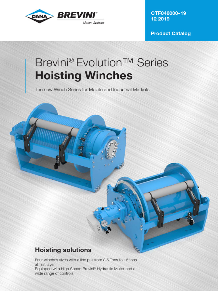 Technical Catalogue BWE Hoisting Winches 2 | PDF | Crane (Machine)