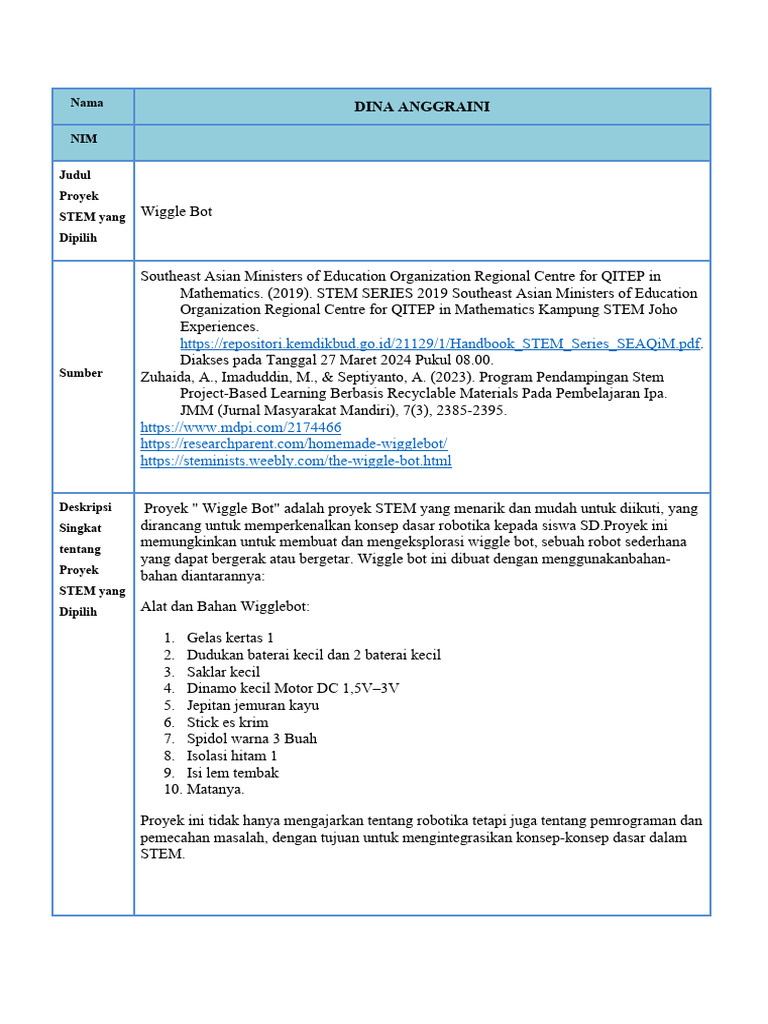 Dina Anggraini T4 Eksplorasi Konsep Lembar Kerja Mahasiswa