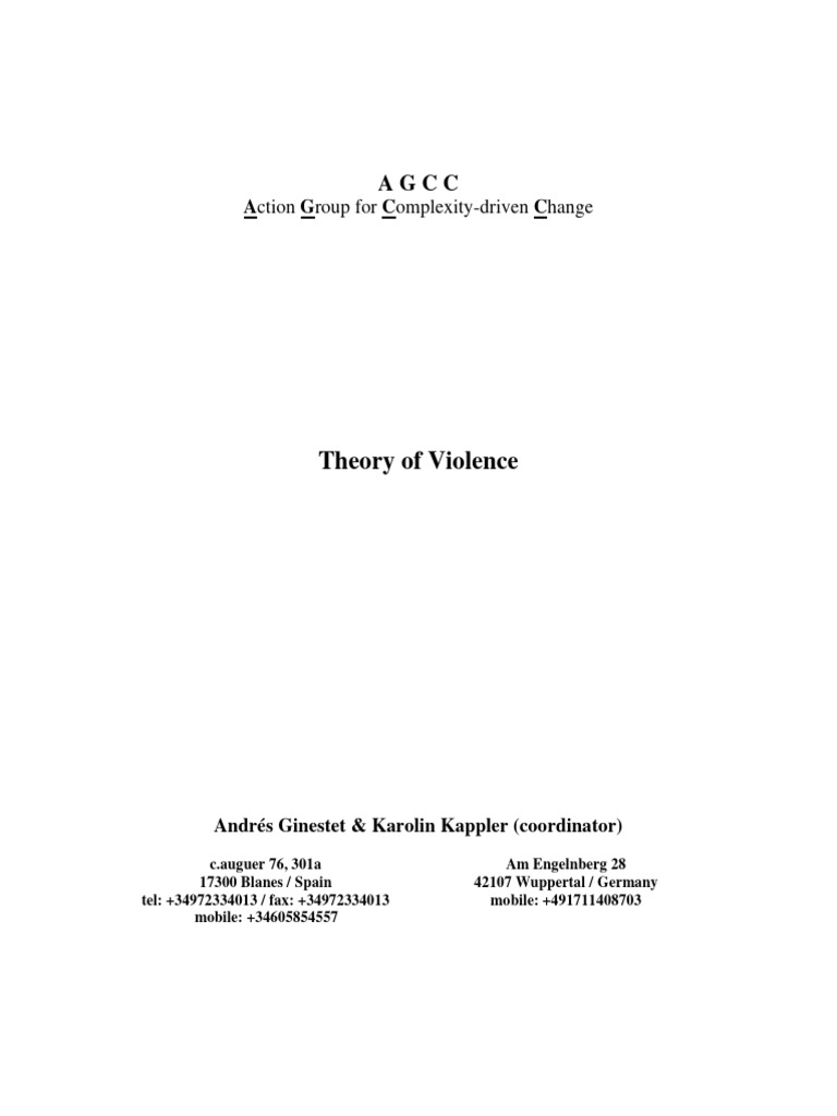 AGCC Theory of Violence | PDF | Violence | Empathy