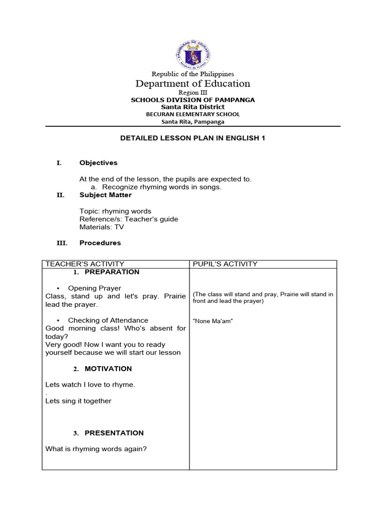 English DLP 3 | PDF | Language Arts & Discipline | Foreign Language Studies