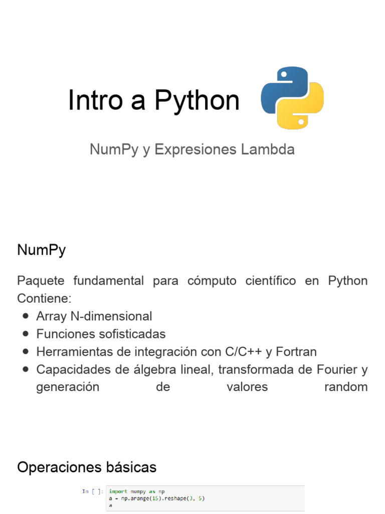 Intro A Numpy | PDF