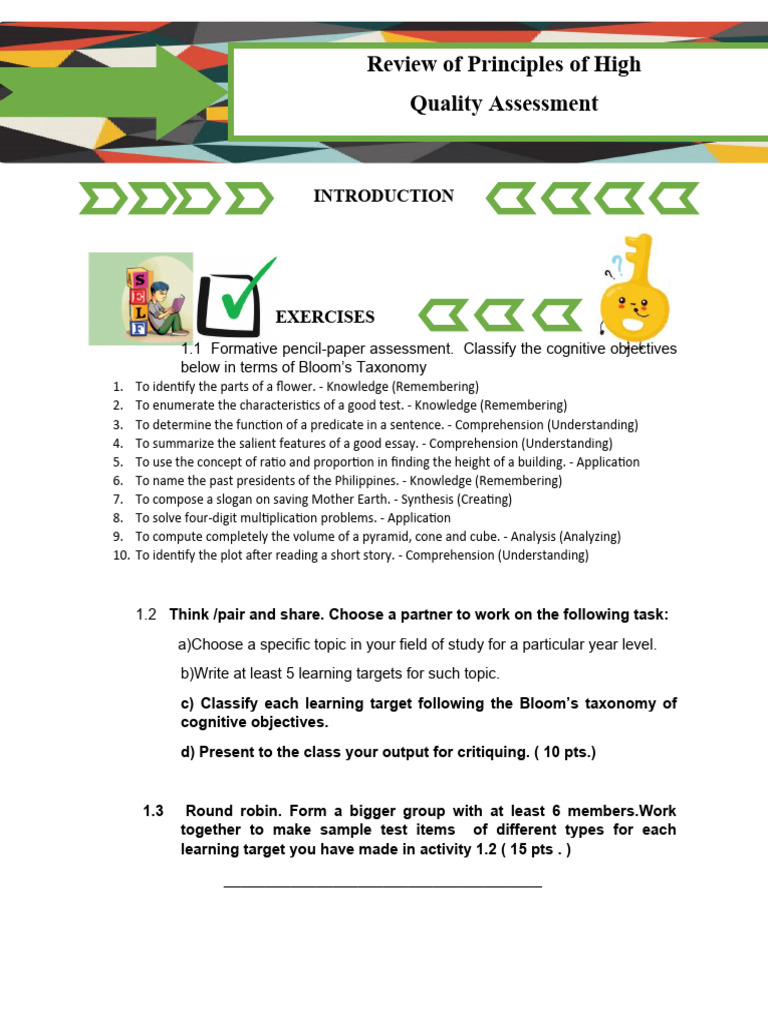 ASSESSMENT-STUDENT-LEARNING | PDF | Educational Assessment | Standard Deviation