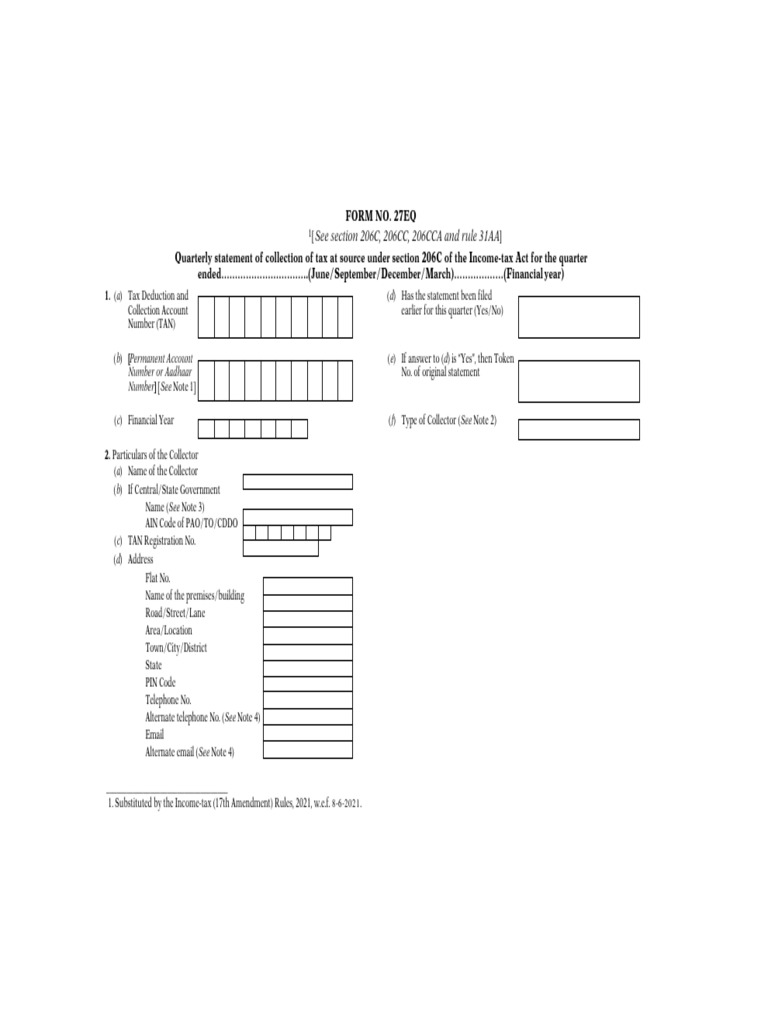 Format 27eq | Download Free PDF | Income Tax | Payments