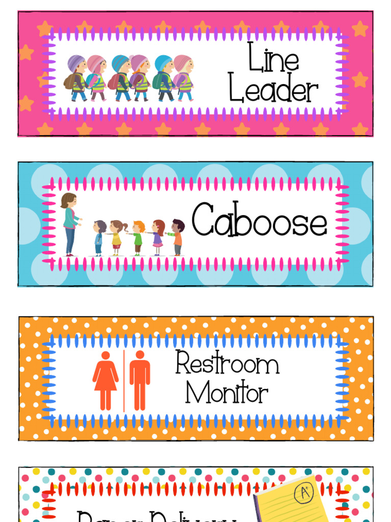Classroom Roles and Responsibilities Guide | PDF